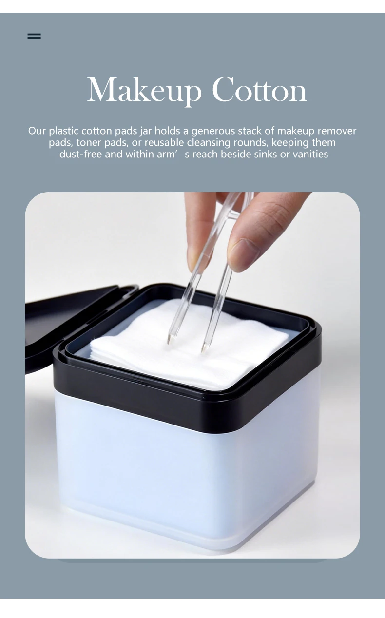 Plastic Cotton Pads Jar KJ3035 - Ningbo Kinpack Commodity Co.,Ltd ...